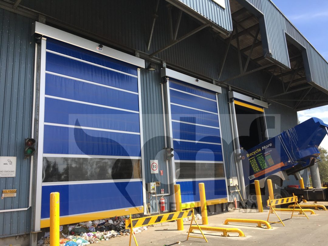 High speed rapid roll doors for the waste industry